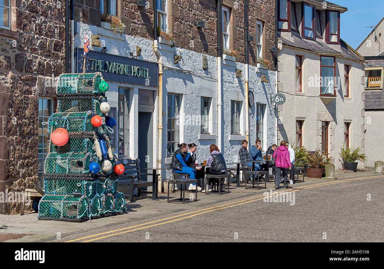 Stonehaven Aberdeenshire Scotland the Marine Hotel on Shorehead ...