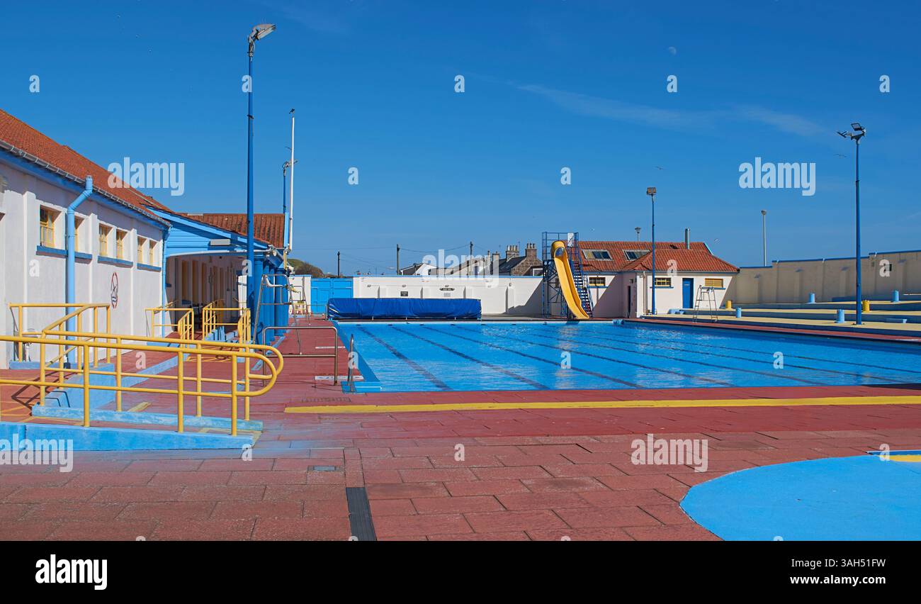 Stonehaven Aberdeenshire Scotland the spectacular Open Air Pool Stock ...