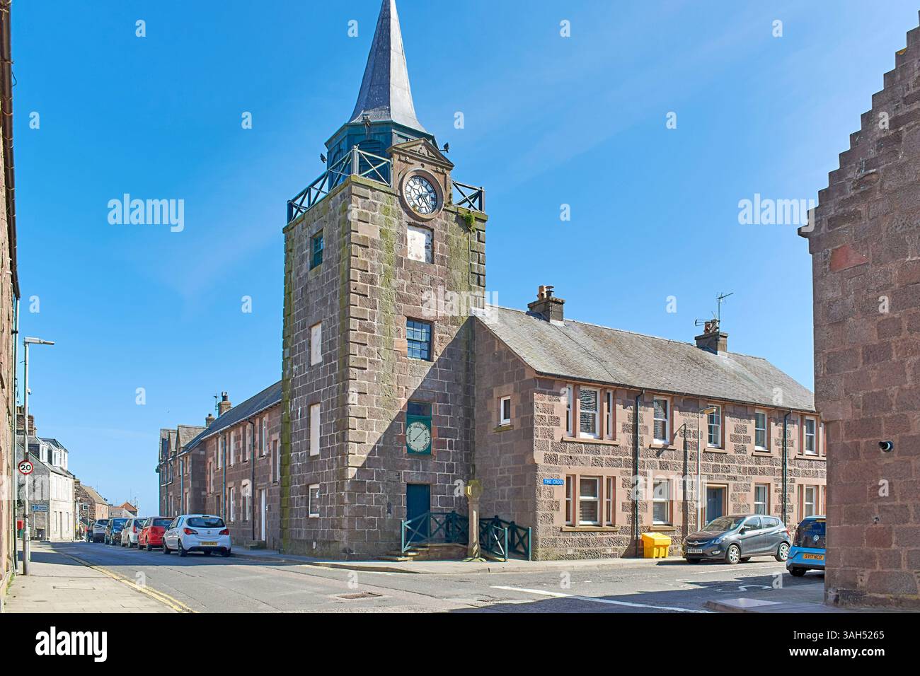 Stonehaven Scotland the Town House also known as the Clock Tower and ...