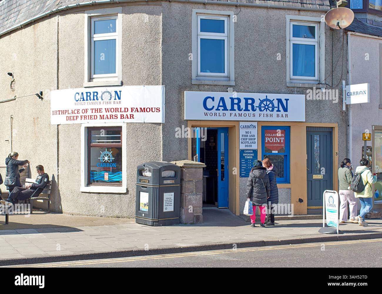 Stonehaven Scotland the world famous Carron Fish Bar or Fish and Chip ...