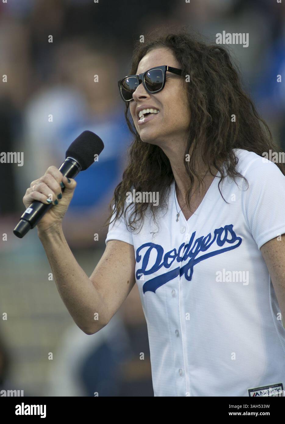 June 6, 2015 - Los Angeles, California, U.S - Minnie Driver sings the ...