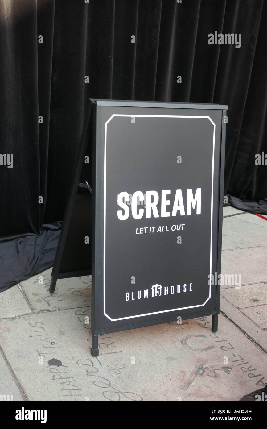 Hollywood, California, USA 8th April 2025 Scream Booth at Universal ...