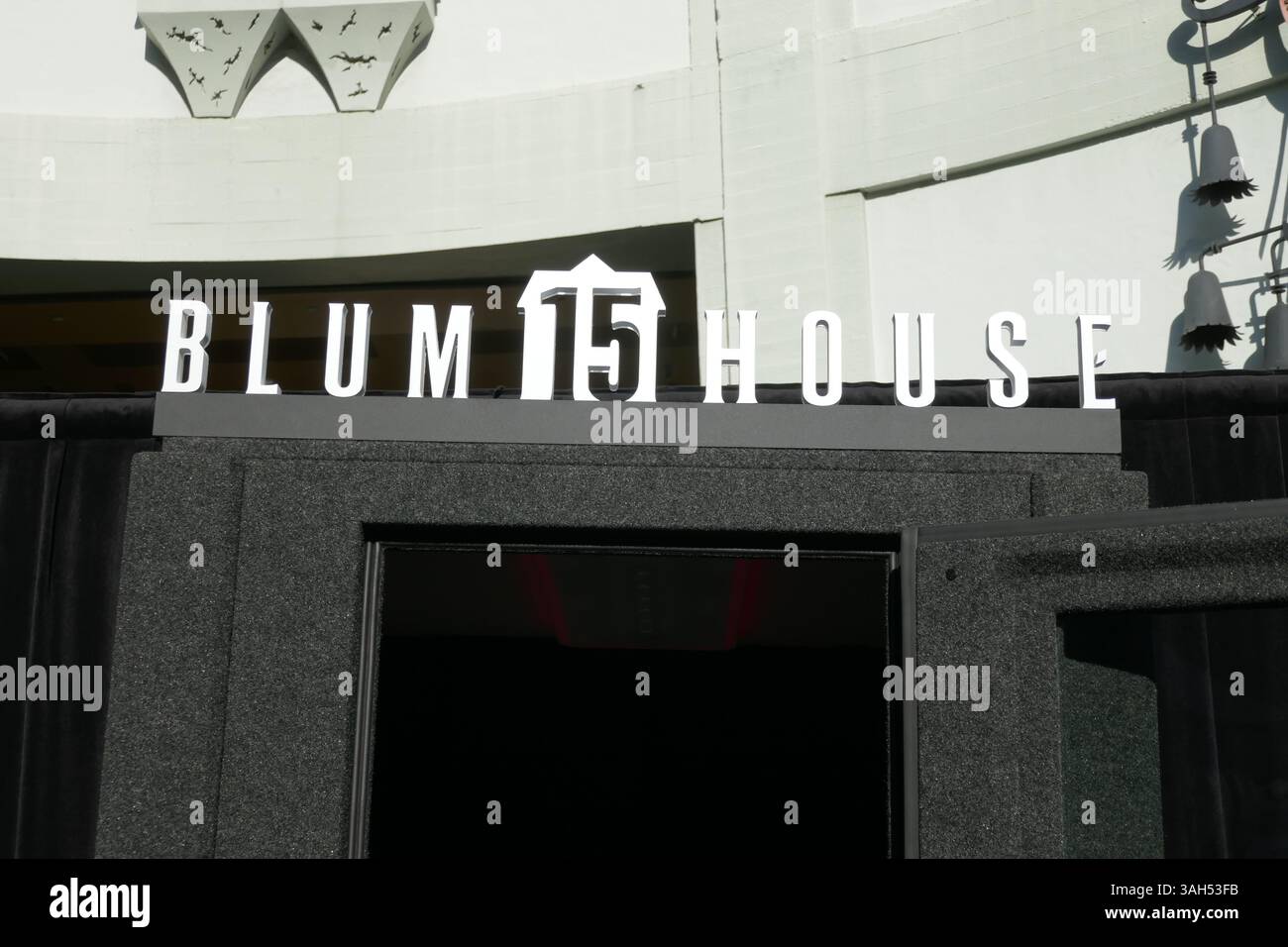 Hollywood, California, USA 8th April 2025 Blumhouse Scream Booth at ...