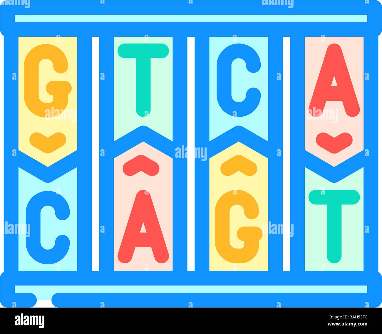 dna fragment genetic engineering color icon vector illustration Stock ...