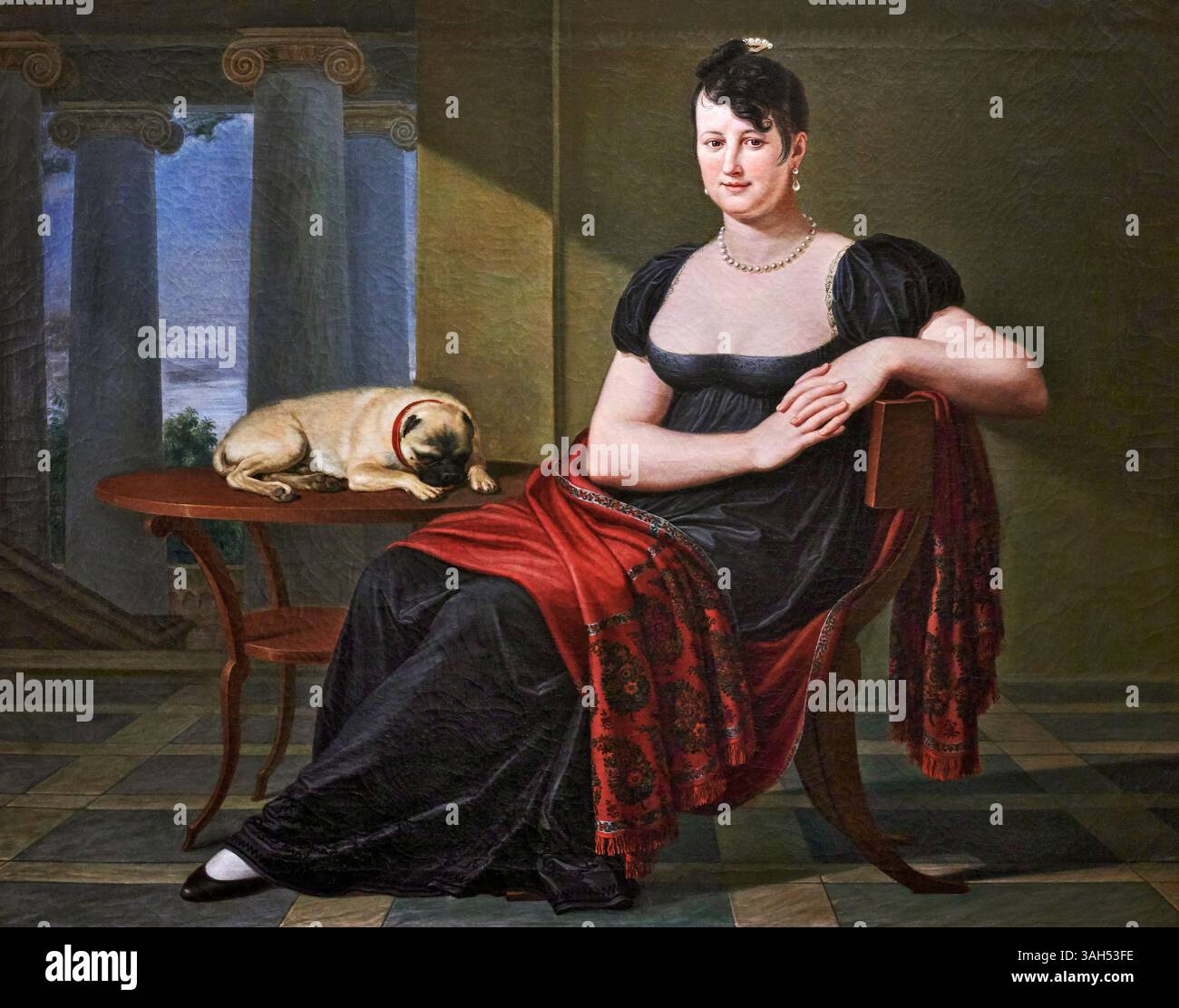 Ritratto di Elena Mastiani Brunacci - olio su tela - Pietro Benvenuti ...