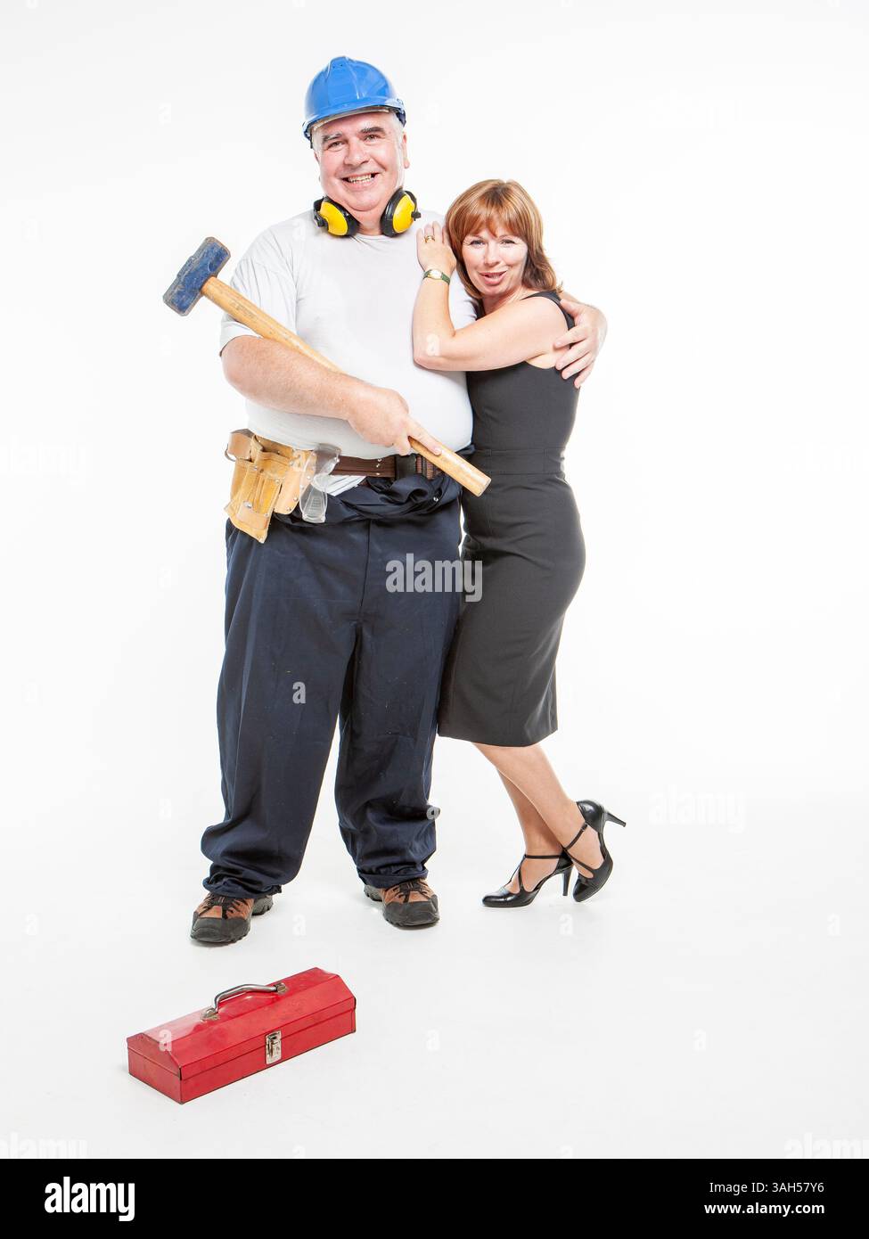 A comedy nuclear family of a builder and his wife with his sledgehammer ...