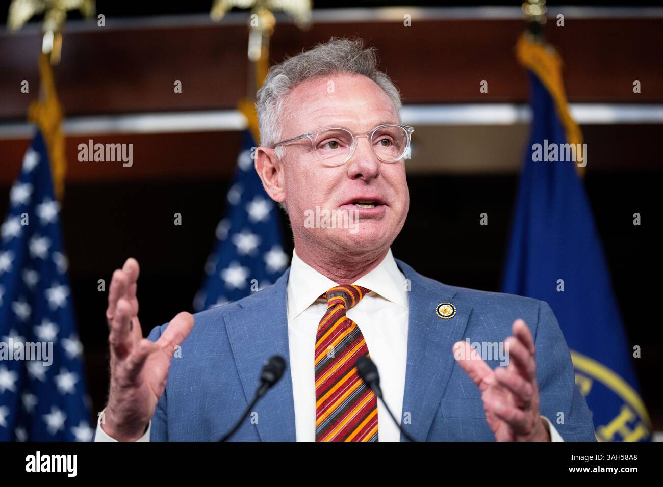 UNITED STATES - APRIL 9: Rep. Scott Peters, D-Calif., speaks during the ...