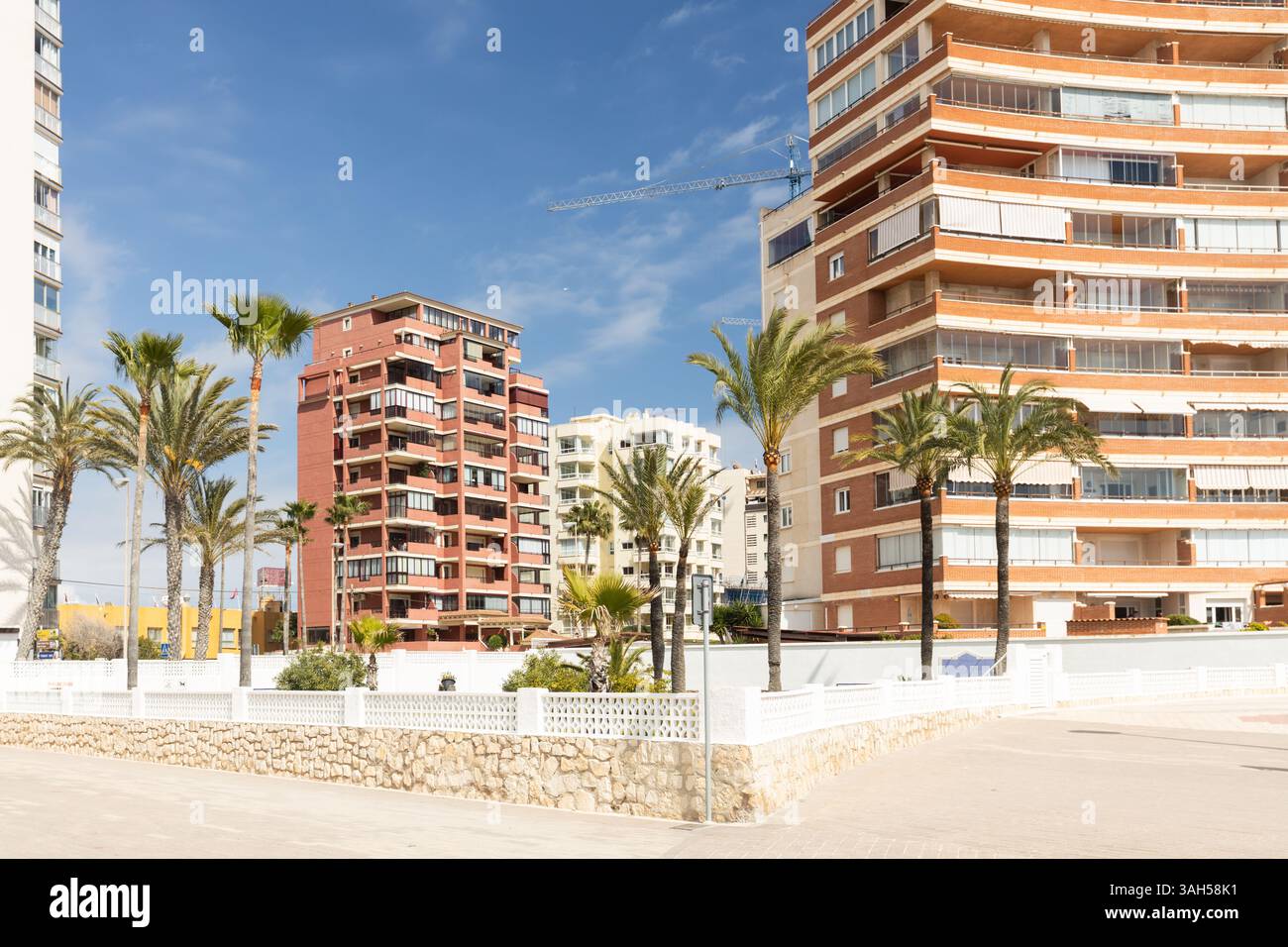 Housing in Spain. The construction of new housing estates. The concept ...