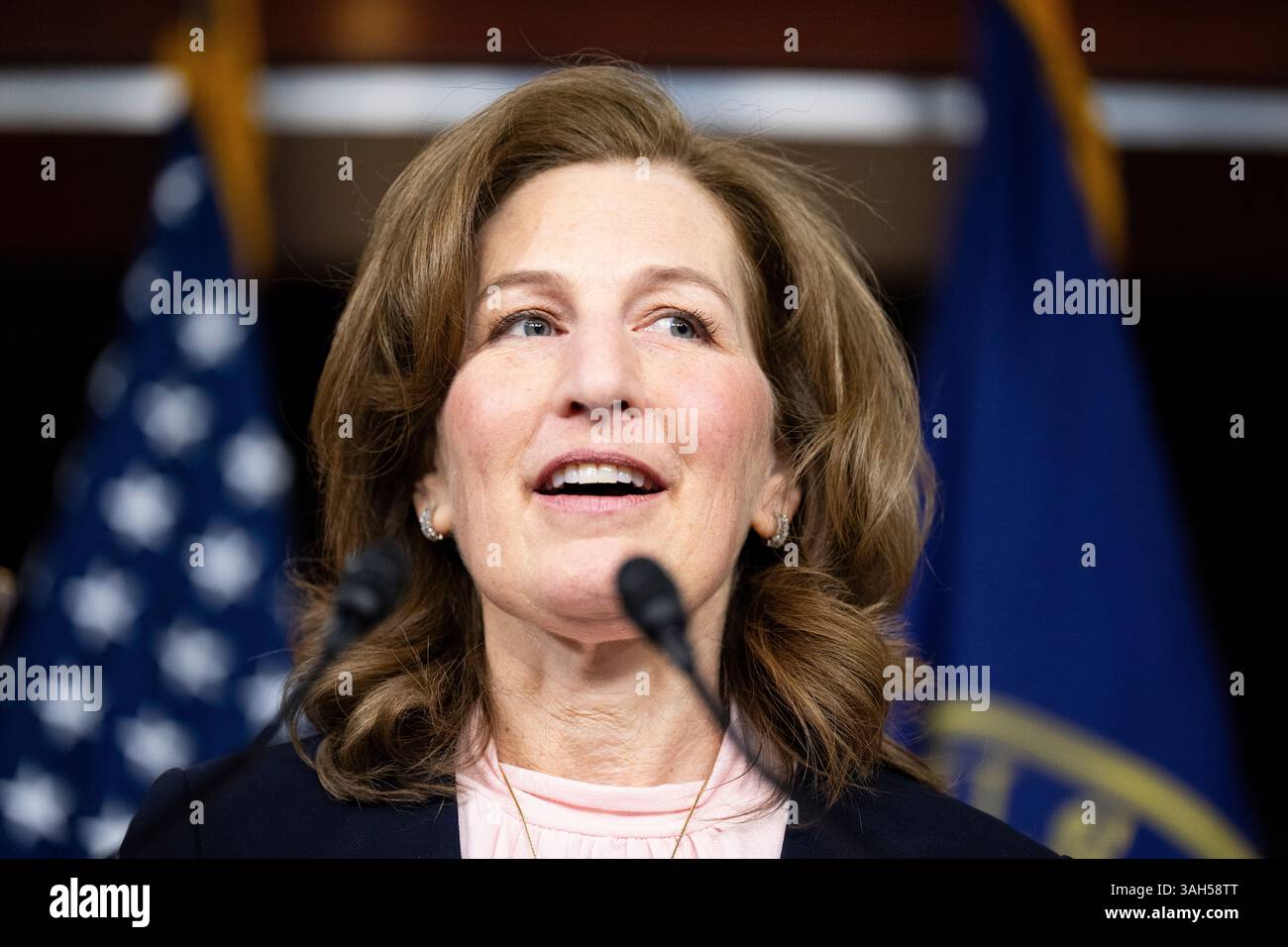 UNITED STATES - APRIL 9: Rep. Kim Schrier D-Wash., speaks during the ...