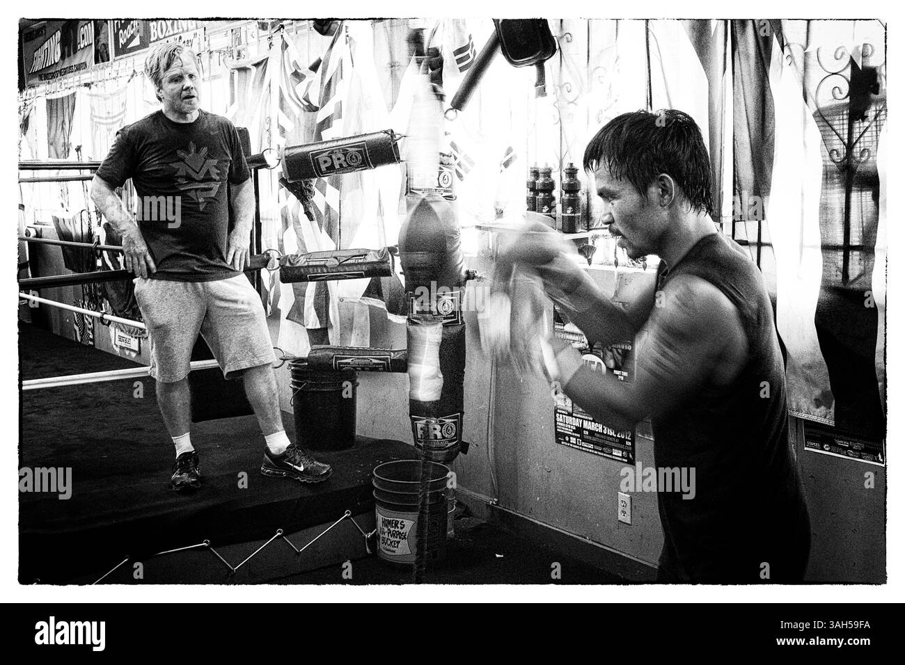 May 14, 2012 - Los Angeles, California, U.S. - Boxing trainer FREDDIE ...