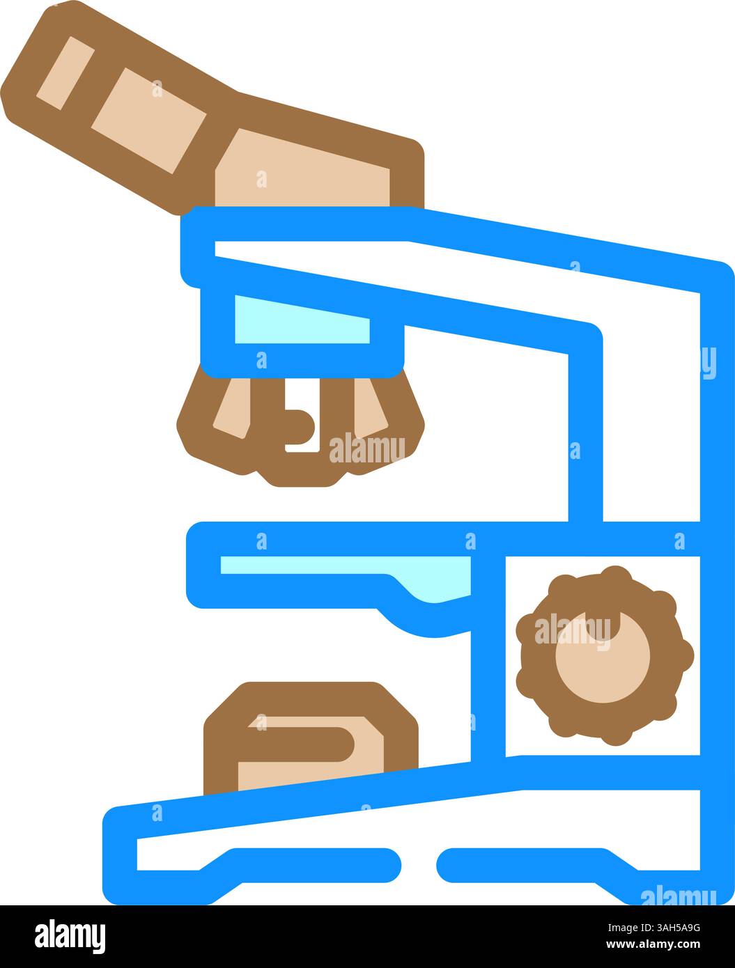 microscope genetic engineering color icon vector illustration Stock ...