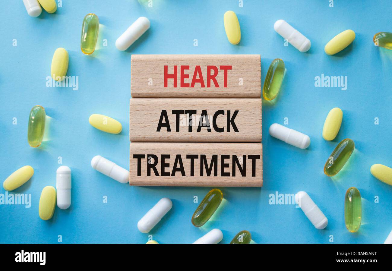 Heart Attack Treatment symbol. Concept word Heart Attack Treatment on ...