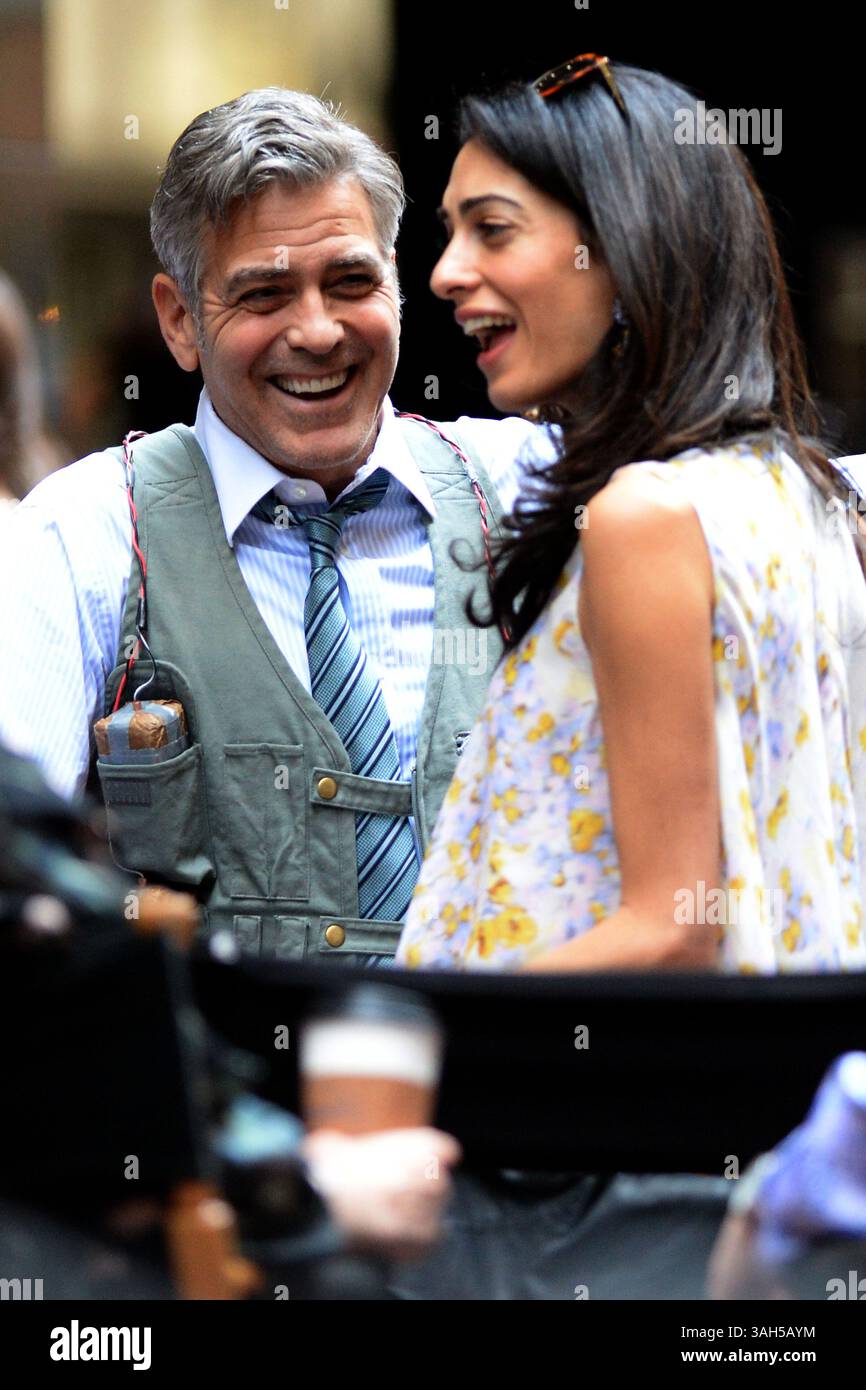 April 18, 2015 - New York, New York, U.S. - Actor GEORGE CLOONEY is ...