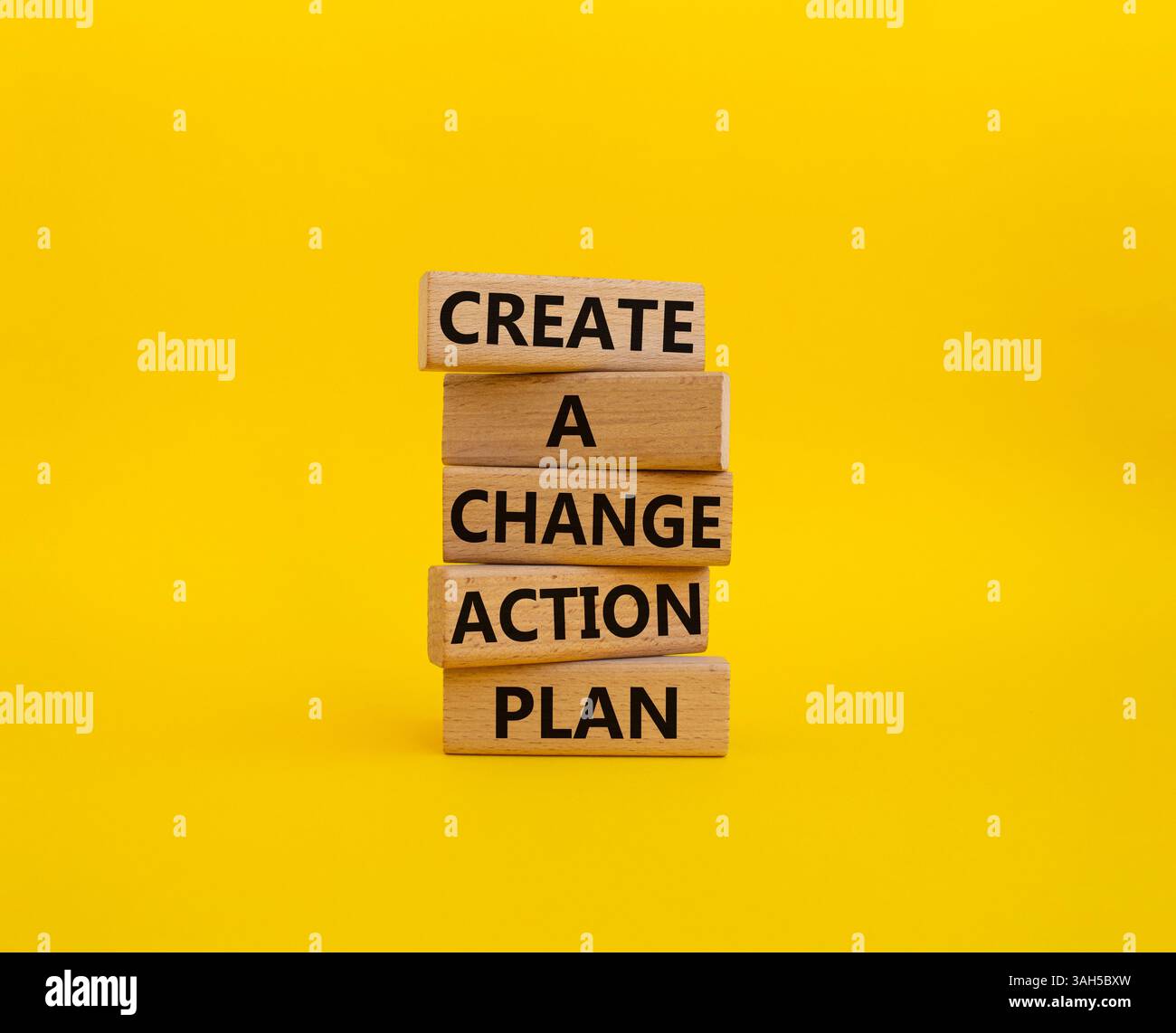 Create a change action plan symbol. Business Concept words Create a ...