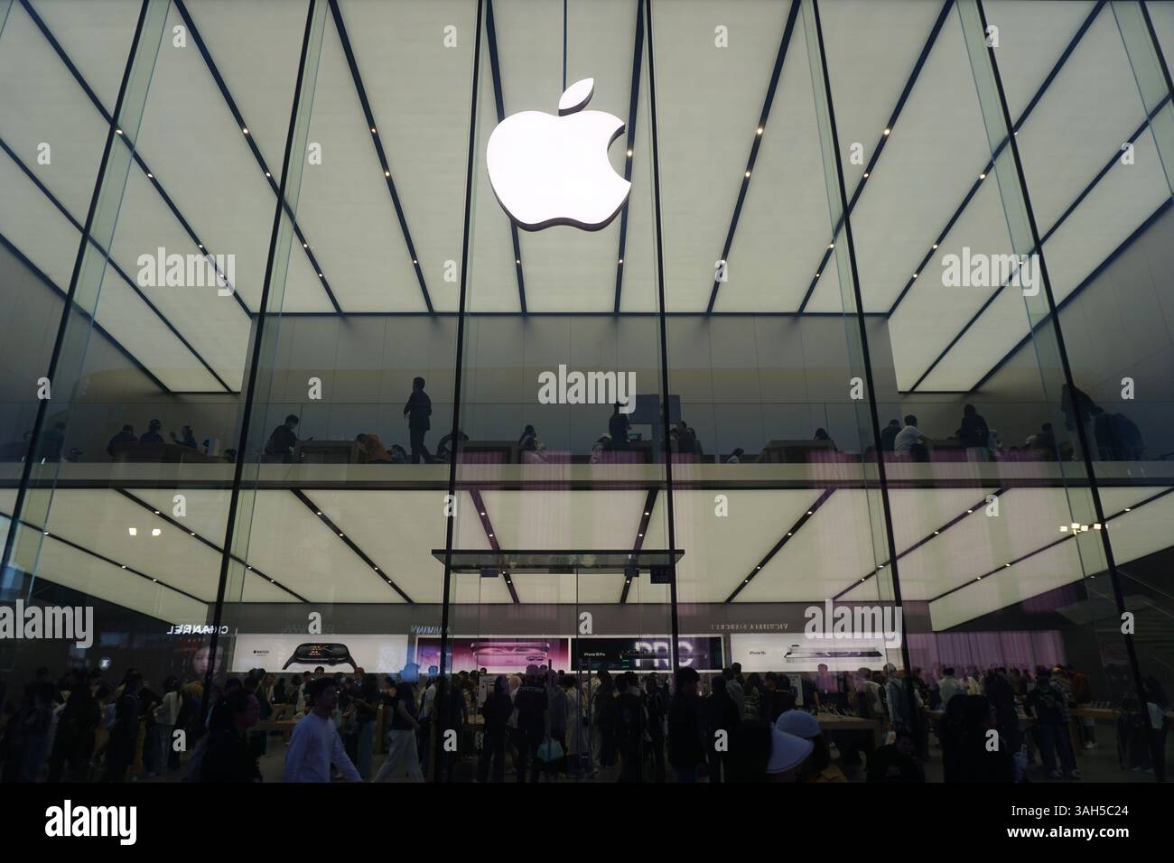 An Apple flagship store is seen in Hangzhou, Zhejiang province, China ...