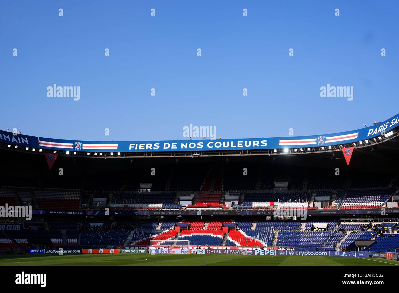 A general view inside the stadium ahead of the UEFA Champions League ...