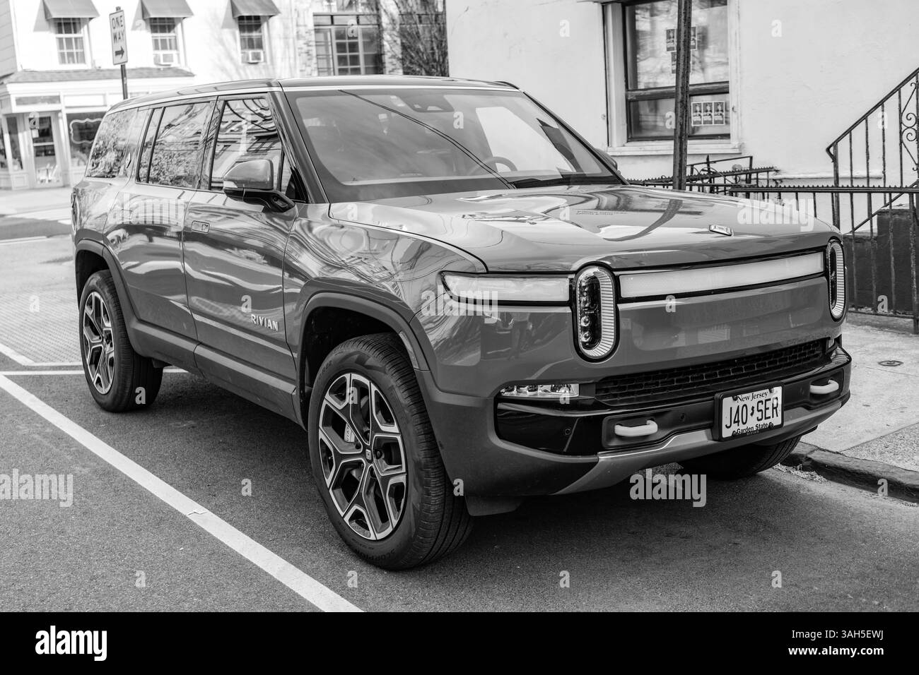 New York City, USA - April 01, 2024: 2022 Rivian R1S Launch Edition ...