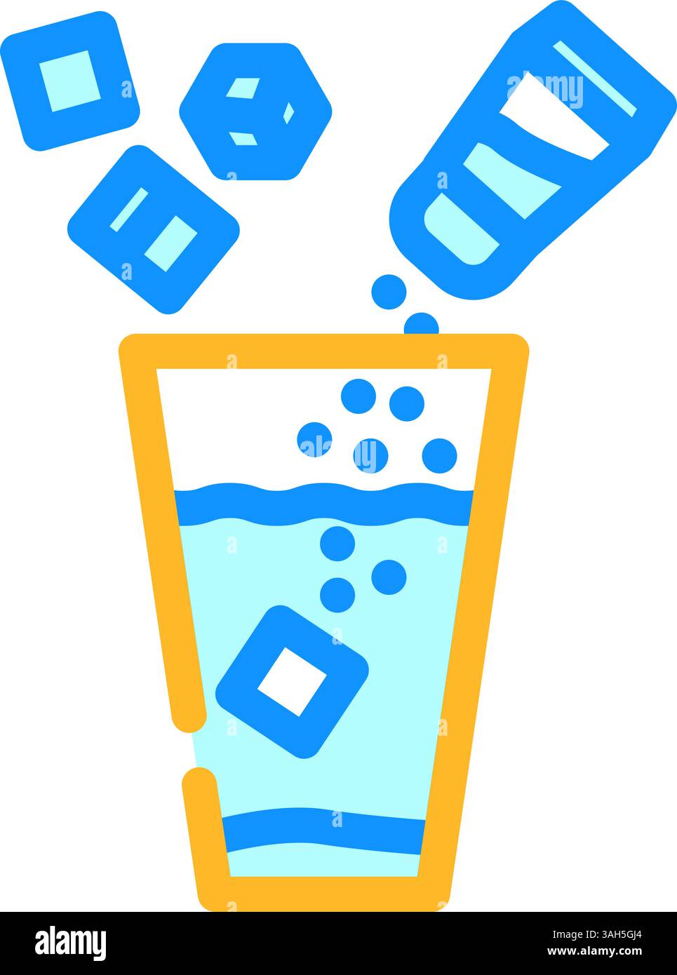 salt sugar mix rehydration diarrhea color icon vector illustration ...
