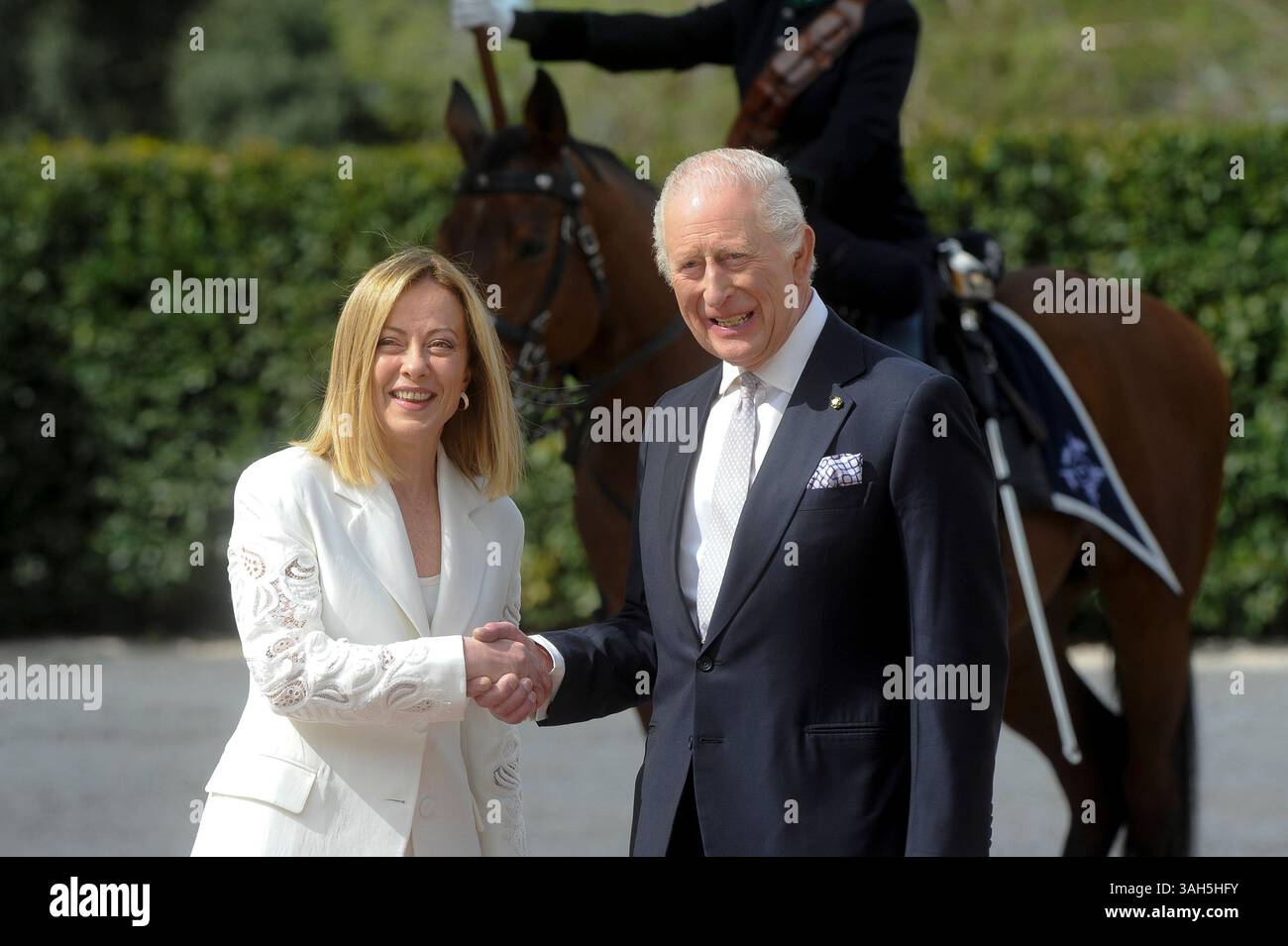 Italy, Rome, 9 April, 2025 : Visit of the Royals of the United Kingdom ...