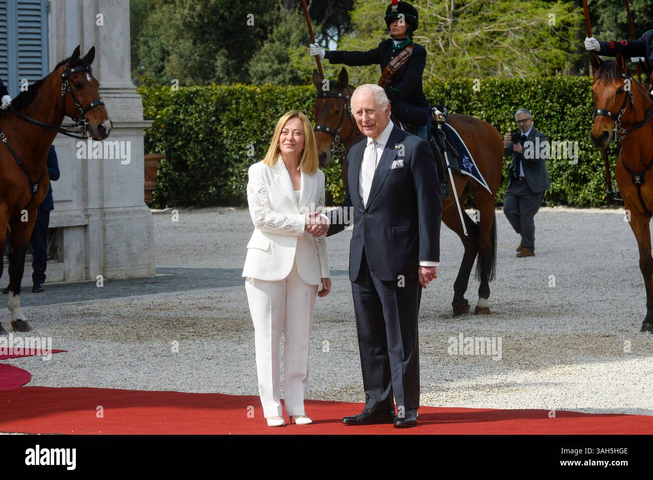 Italy, Rome, 9 April, 2025 : Visit of the Royals of the United Kingdom ...
