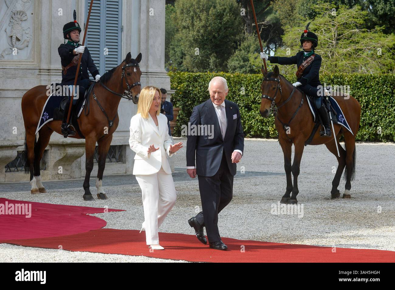 Italy, Rome, 9 April, 2025 : Visit of the Royals of the United Kingdom ...