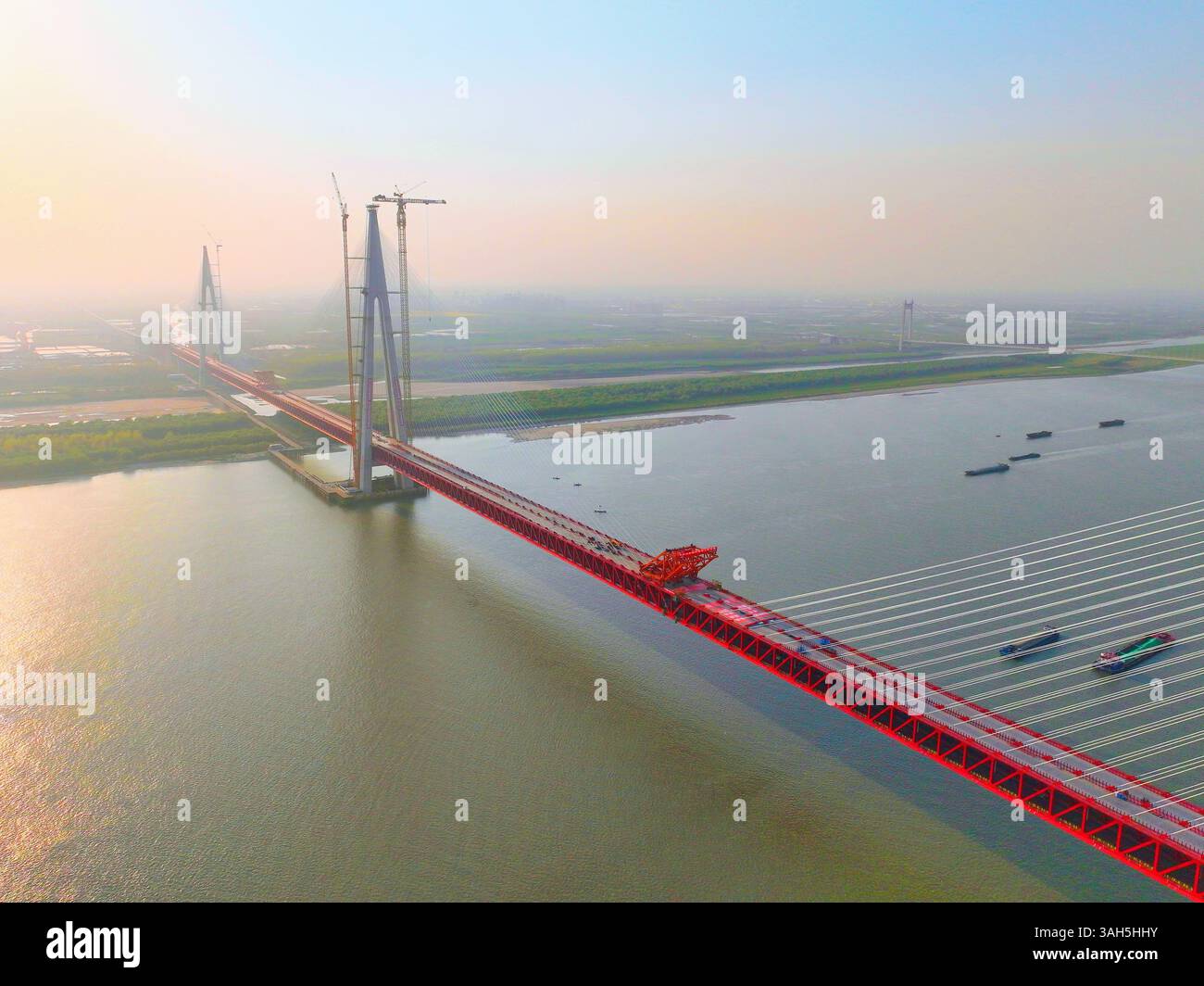 Maanshan, China. 05th Apr, 2025. Photo taken on April 5, 2025 shows the ...