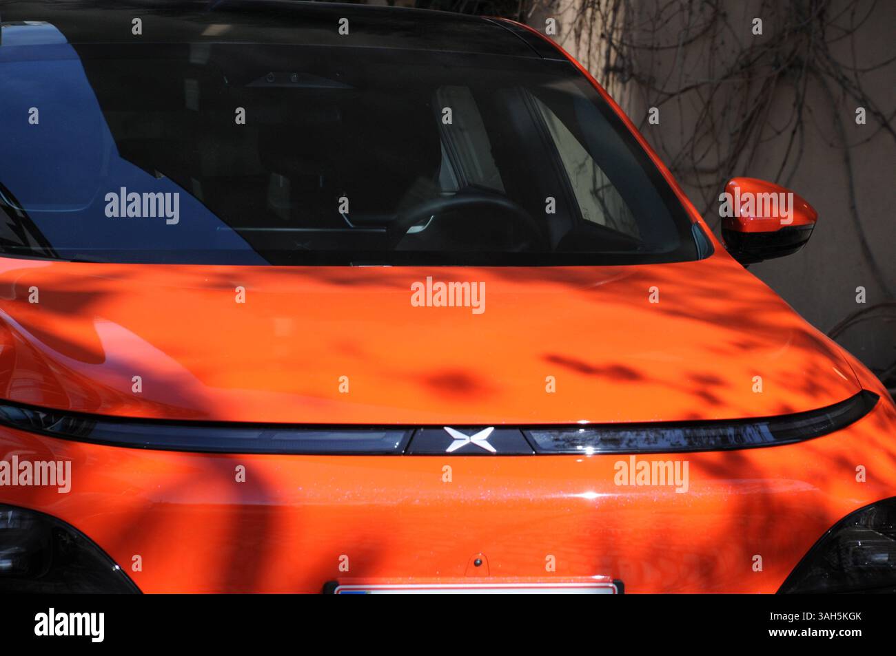 Copenhagen/ Denmark/09 april 2025/Xpeng car show room and cars indansh ...