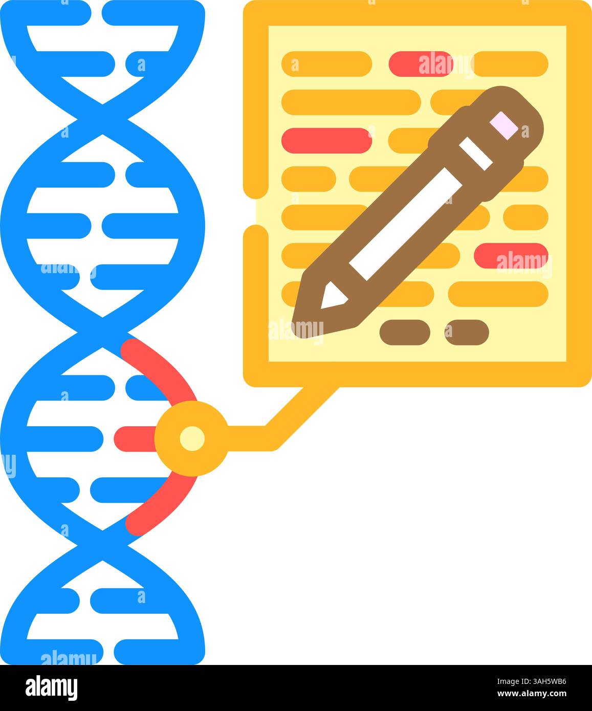 genome editing genetic engineering color icon vector. genome editing ...