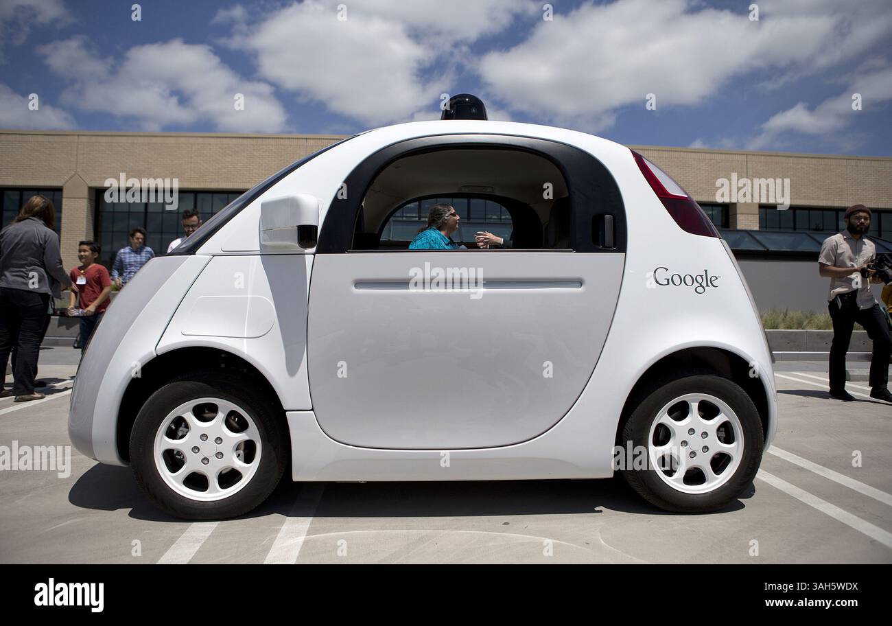 Google's two seater self driving car hi-res stock photography and ...