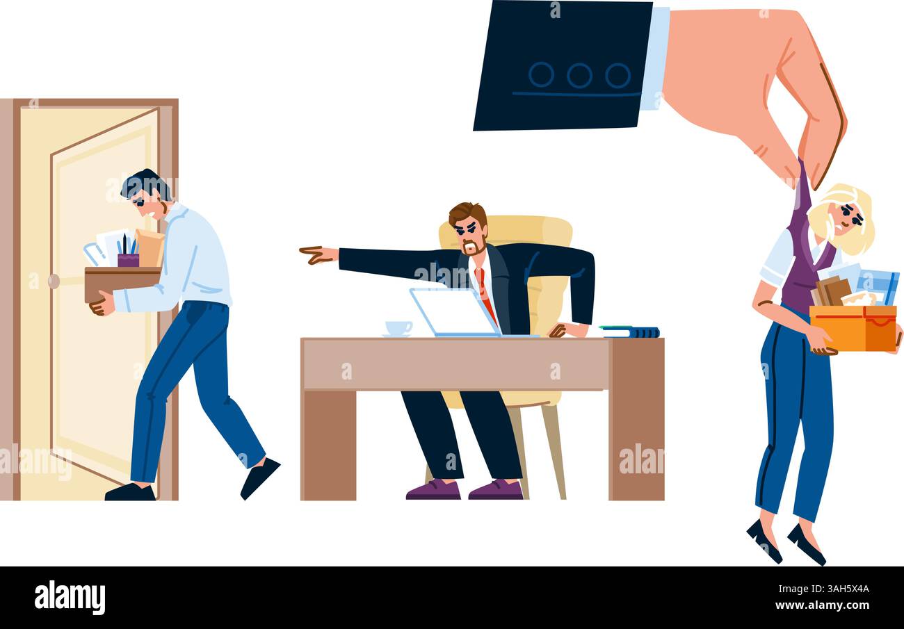 redundancy layoff employee vector Stock Vector Image & Art - Alamy