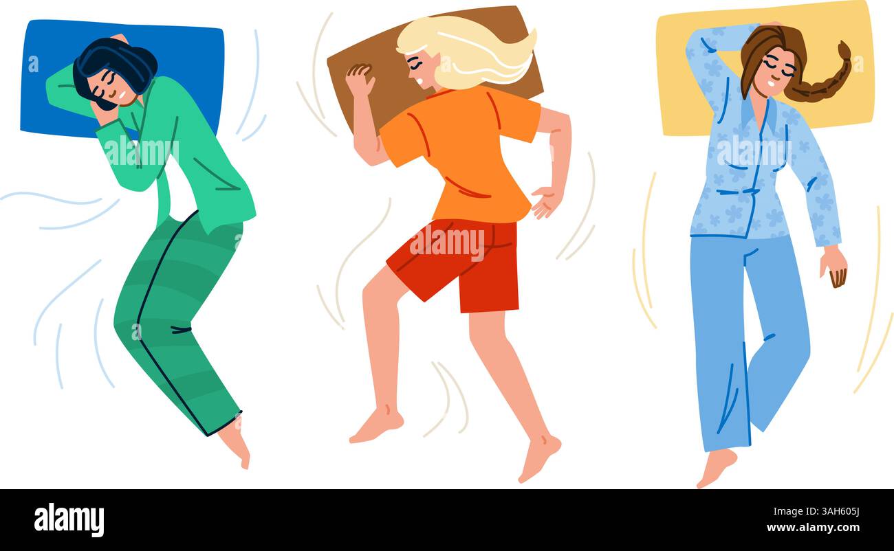 slumber woman sleep vector Stock Vector Image & Art - Alamy