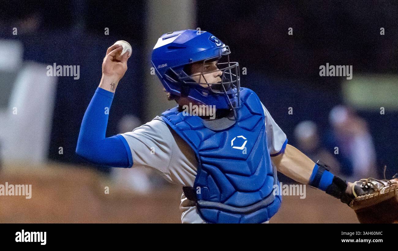 Creighton catcher Connor Capece (2) during an NCAA baseball game on ...