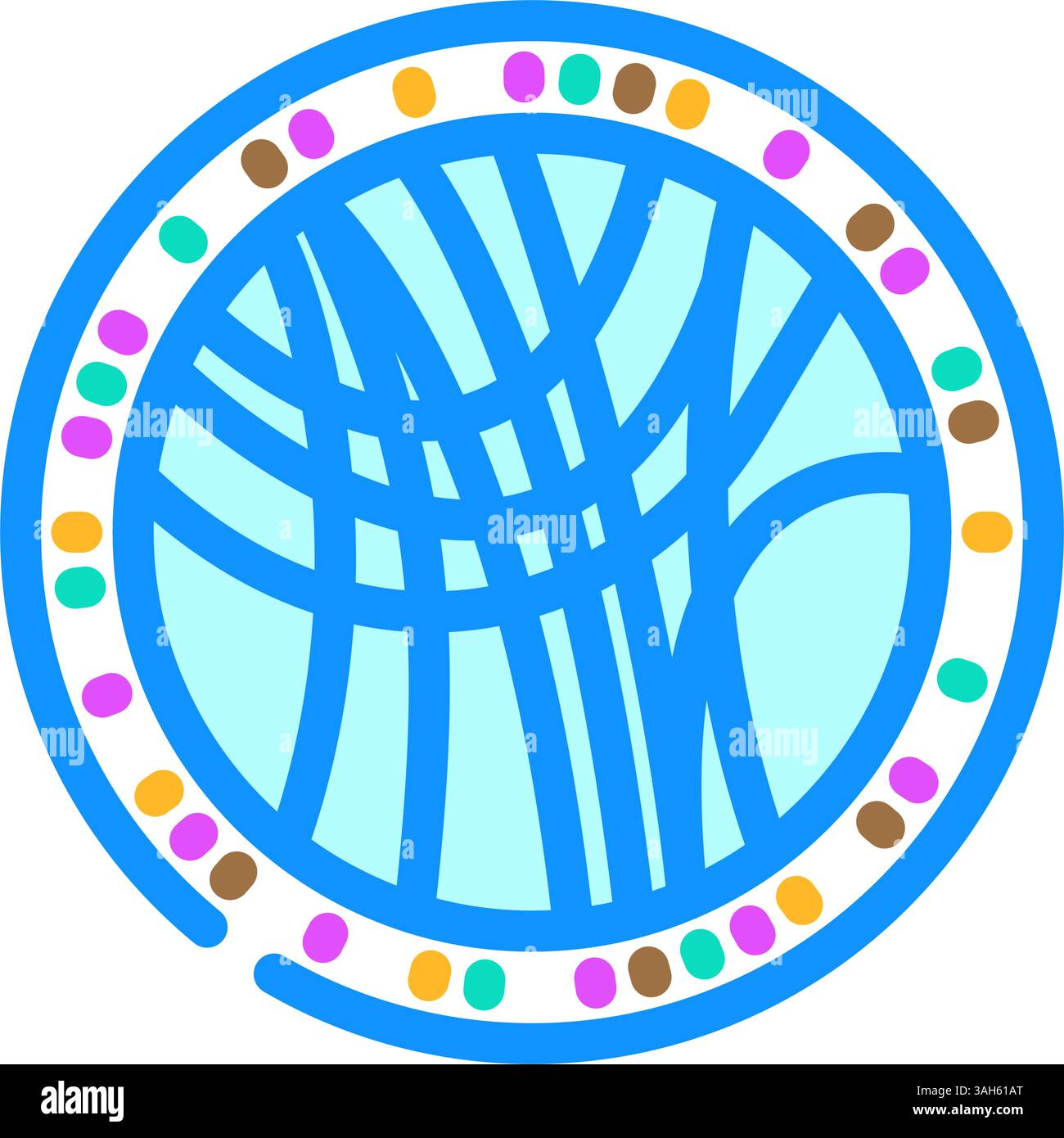 genome map genetic engineering color icon vector illustration Stock ...