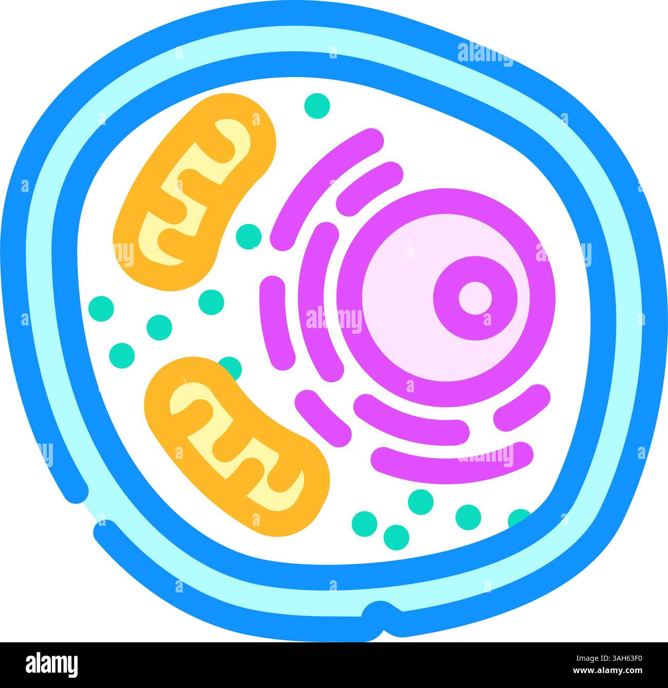 cells genetic engineering color icon vector illustration Stock Vector ...