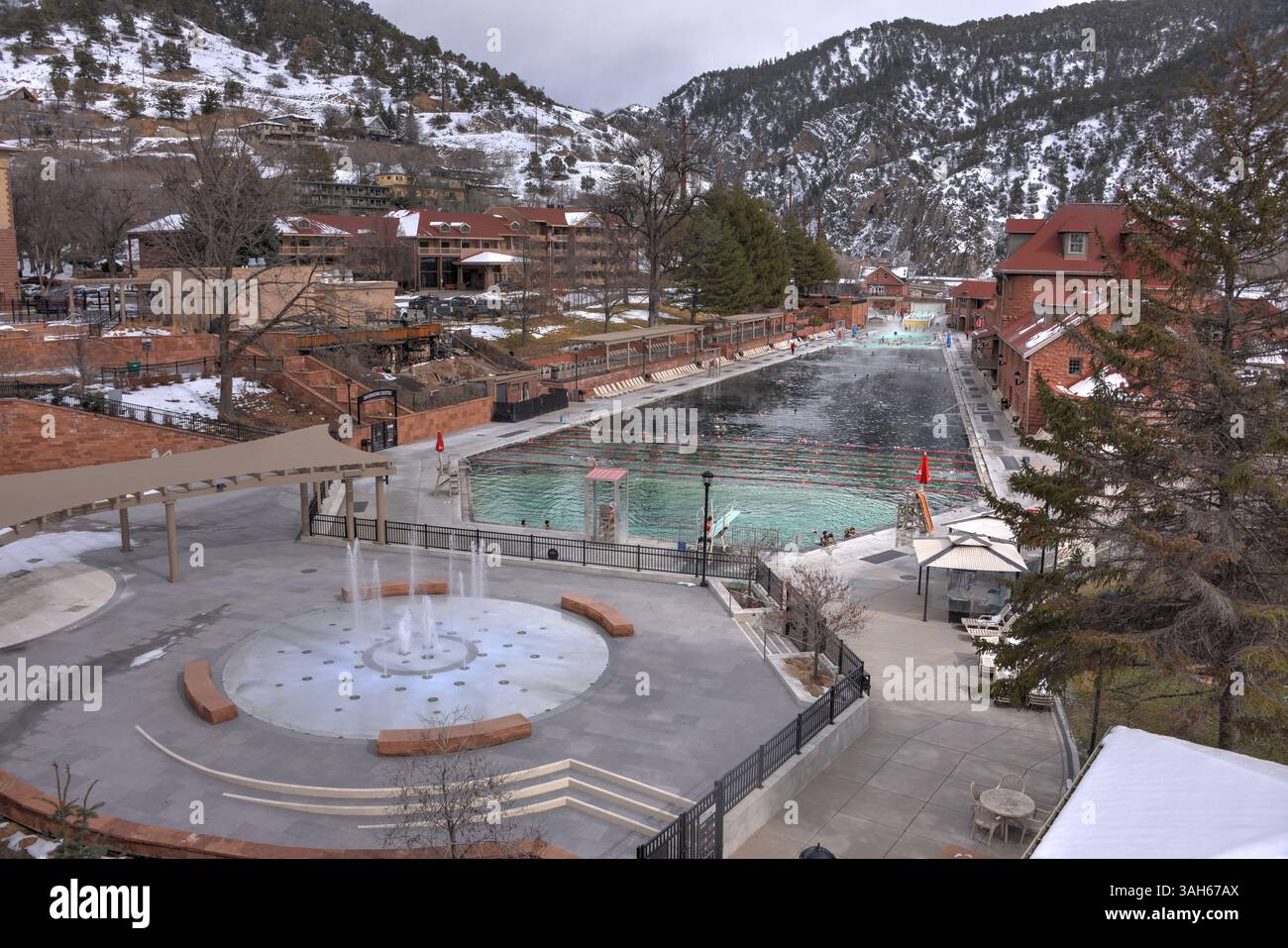 Glenwood Springs, CO - Feb. 18, 2025: Glenwood Hot Springs Pool, world ...