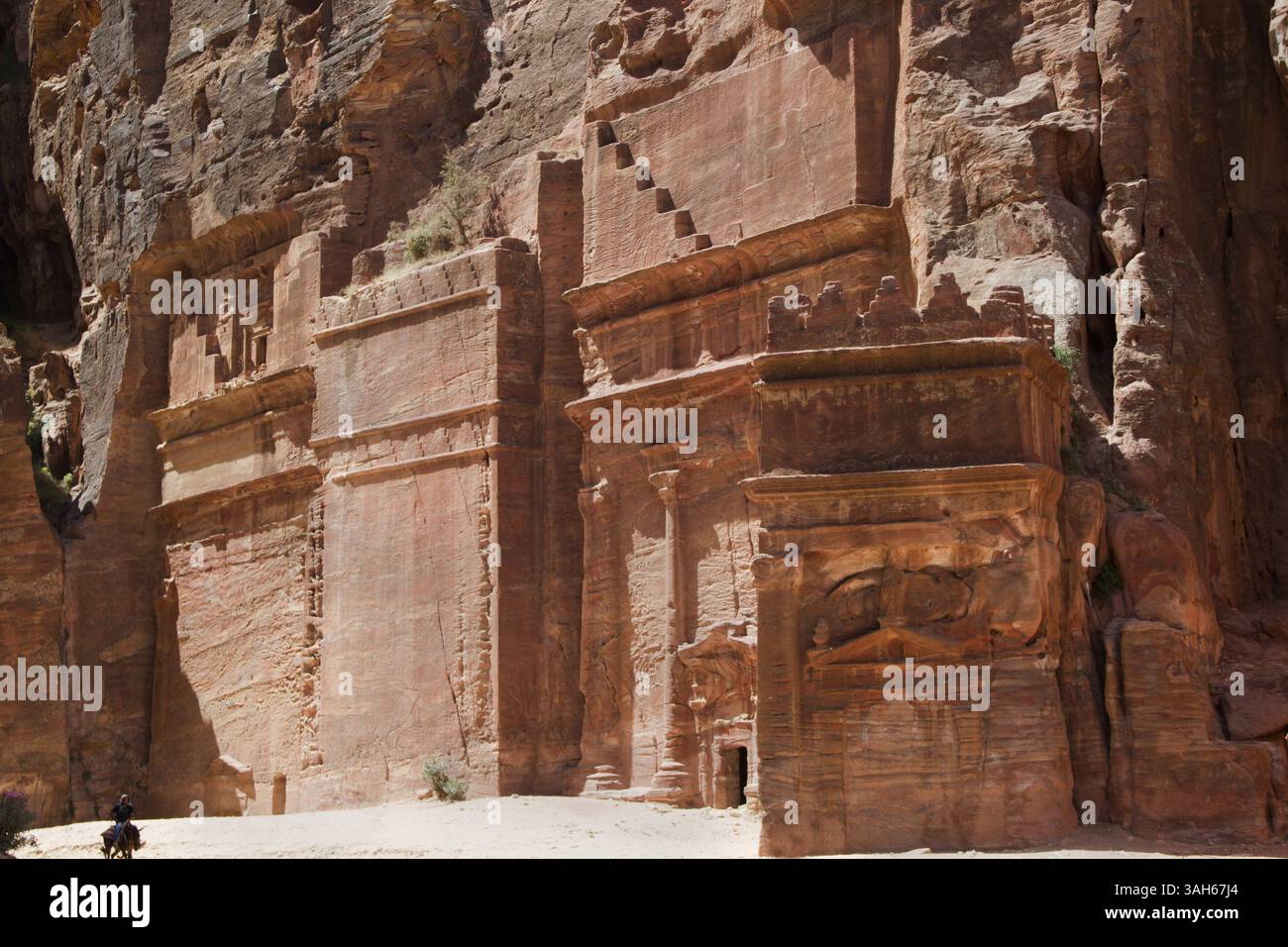 June 28, 2014 - Street of Facades lined with Nabataean tombs cared into ...