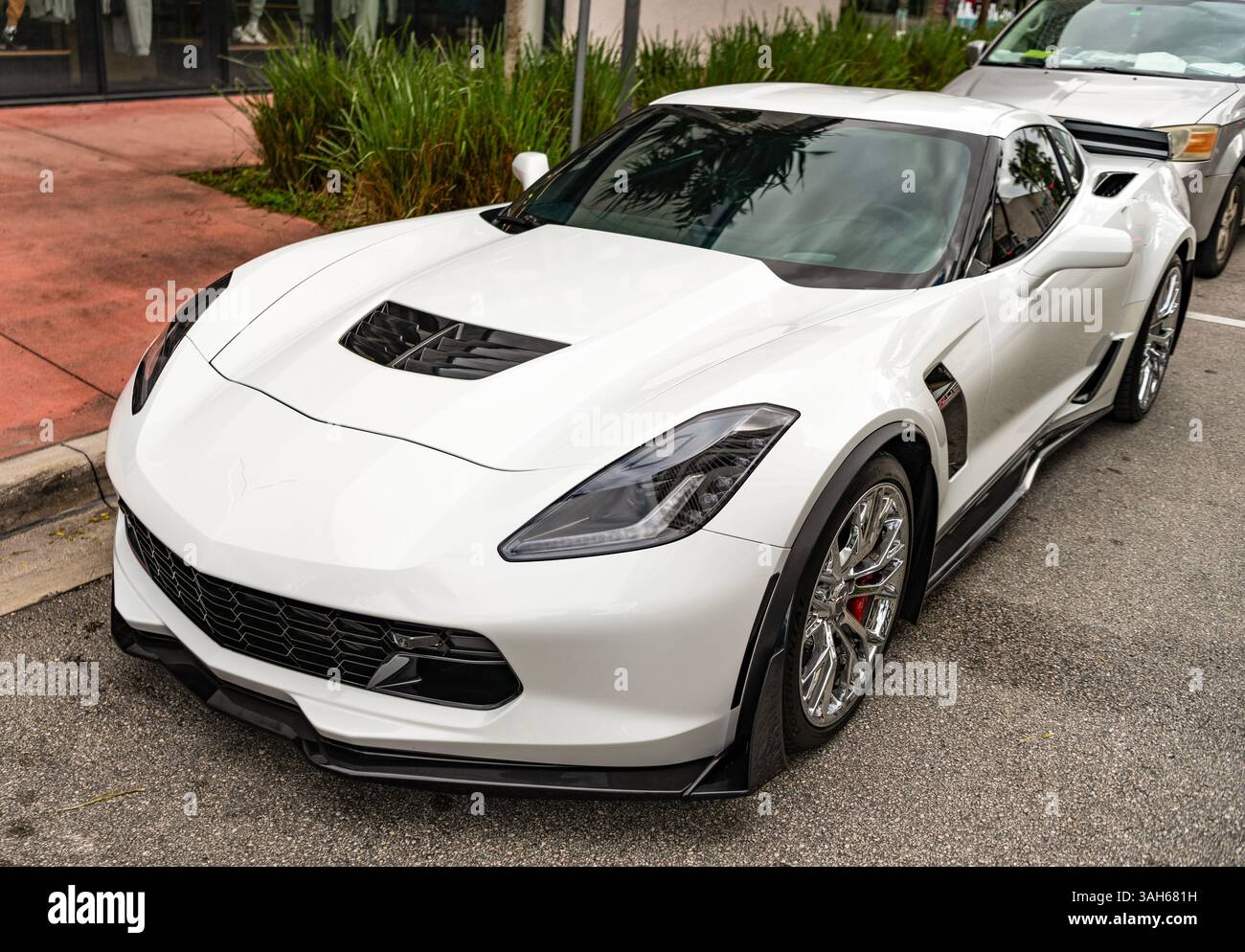 Miami, Florida, USA - November 19, 2024: Chevrolet Corvette, corner ...