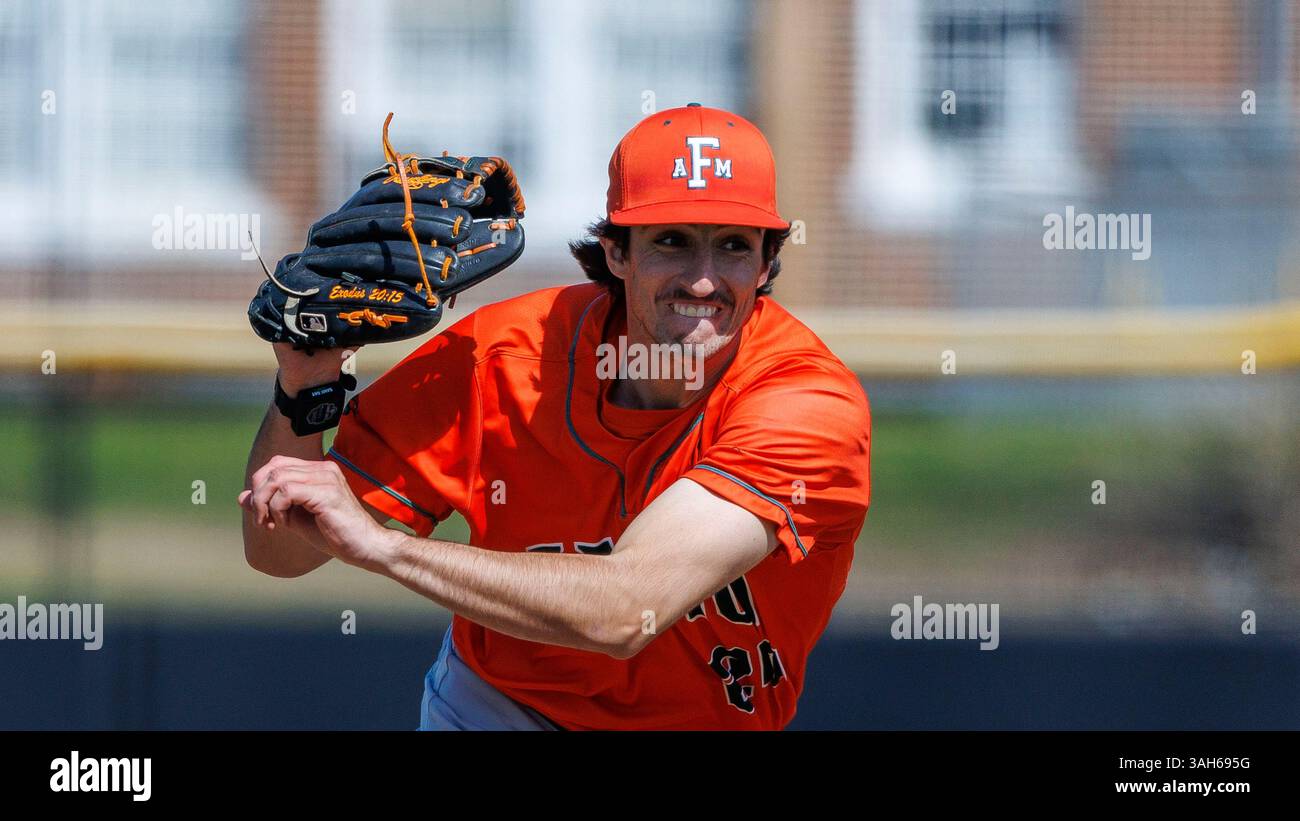 Florida A&M pitcher Carson Kelly (20) during an NCAA baseball game on ...