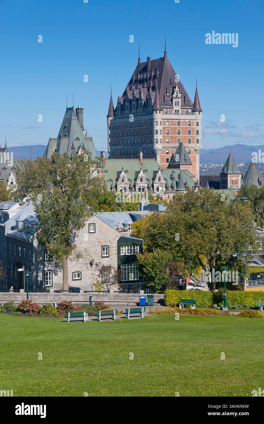 Canada, Quebec Province, Quebec City, Chateau Frontenac in Vieux Quebec ...