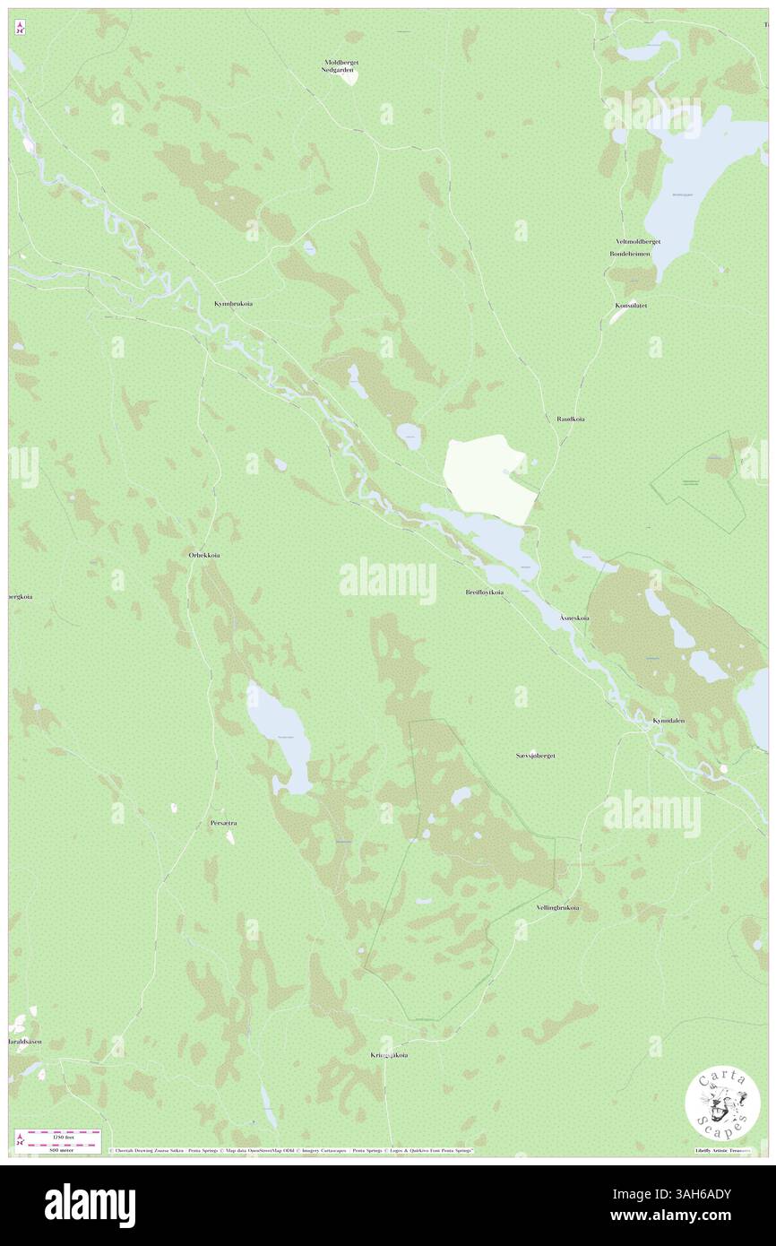 Radelsbekken, Åsnes, NO, Norway, Innlandet, N 60 46' 4'', N 12 8' 8'', map, Cartascapes Map ...