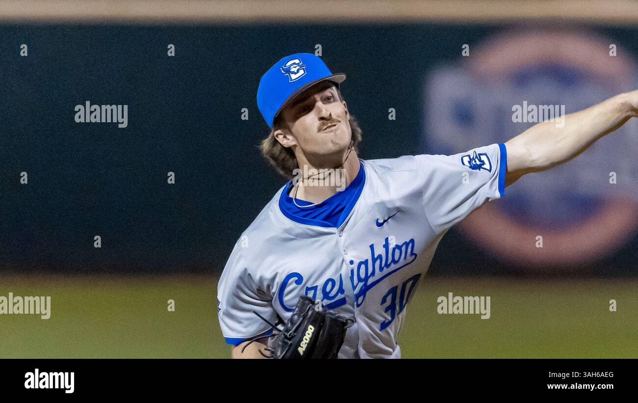 Creighton pitcher Shane Curtin (30) during an NCAA baseball game on ...