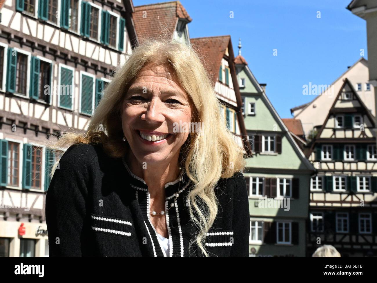 08 April 2025, Baden-Württemberg, Tübingen: Lisa Federle, author and ...