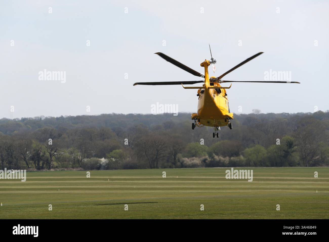 Air Ambulance Charity Kent Surrey Sussex (KSS) helicopter takes off ...