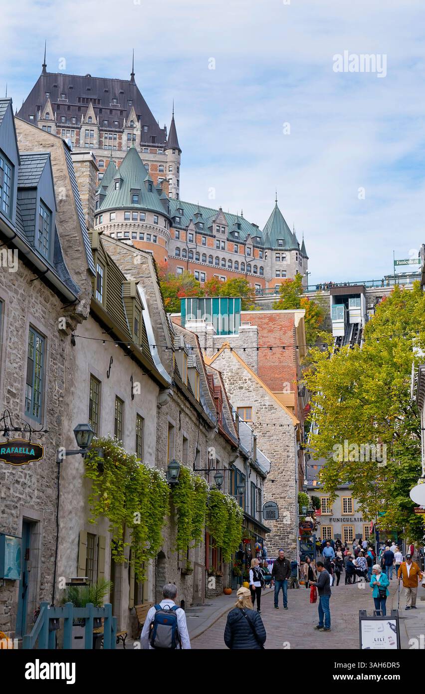 Canada, Quebec Province, Quebec City, Old Quebec or Vieux Quebec ...
