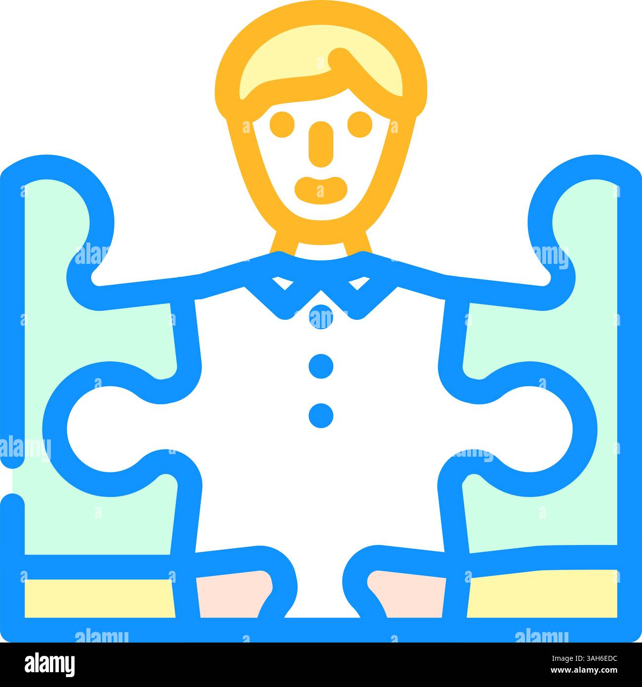 cultural fit interview job color icon vector illustration Stock Vector ...