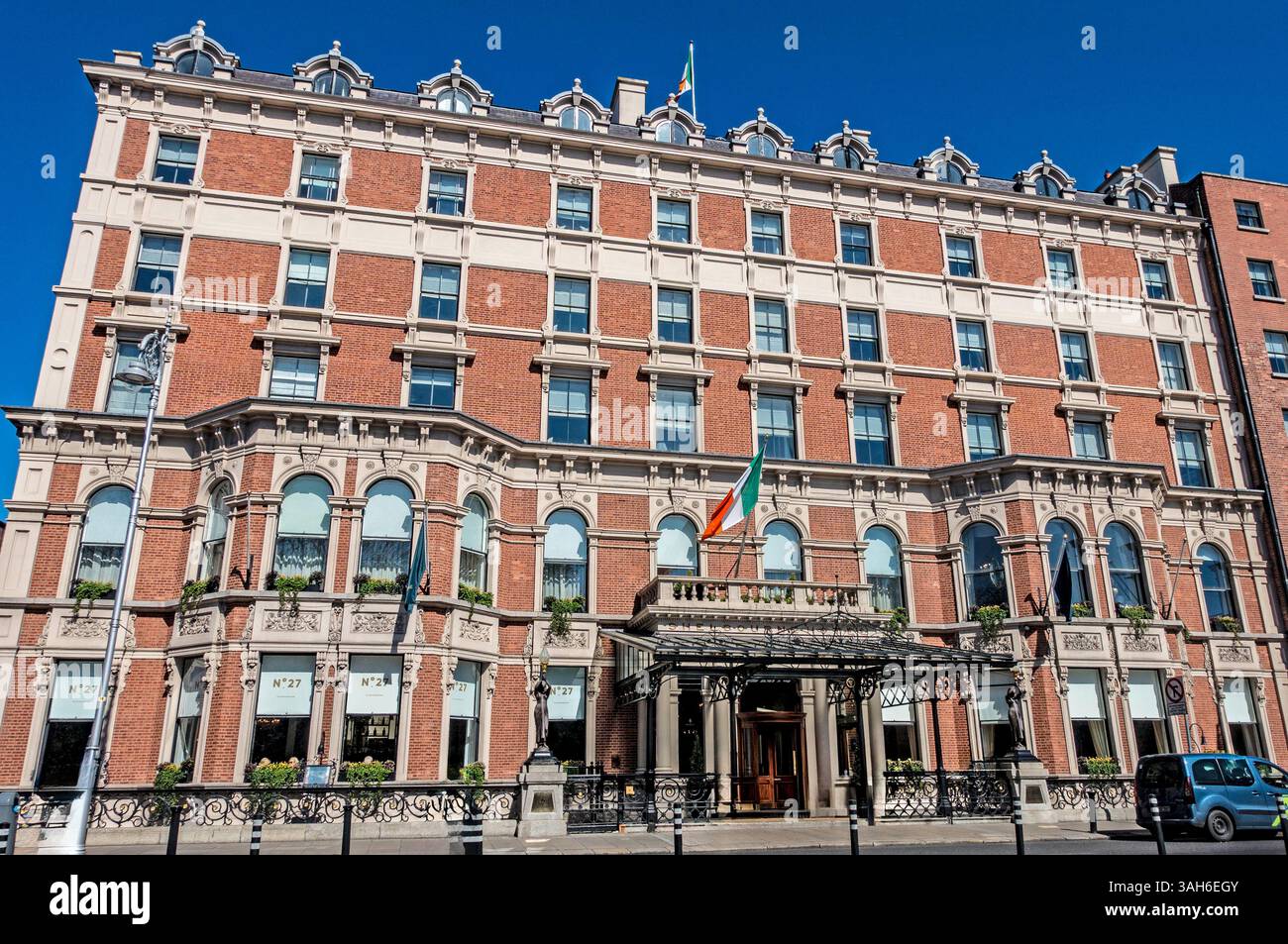 The 5 Star Shelbourne Hotel on St Stephens Green, Dublin, Ireland Stock ...