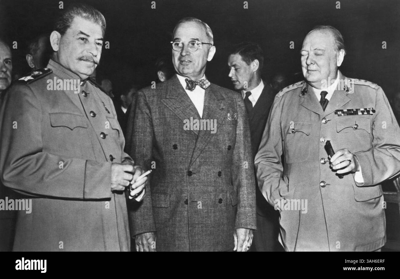 March 21, 2006 - U.S. President Harry S. Truman, (center), Soviet ...