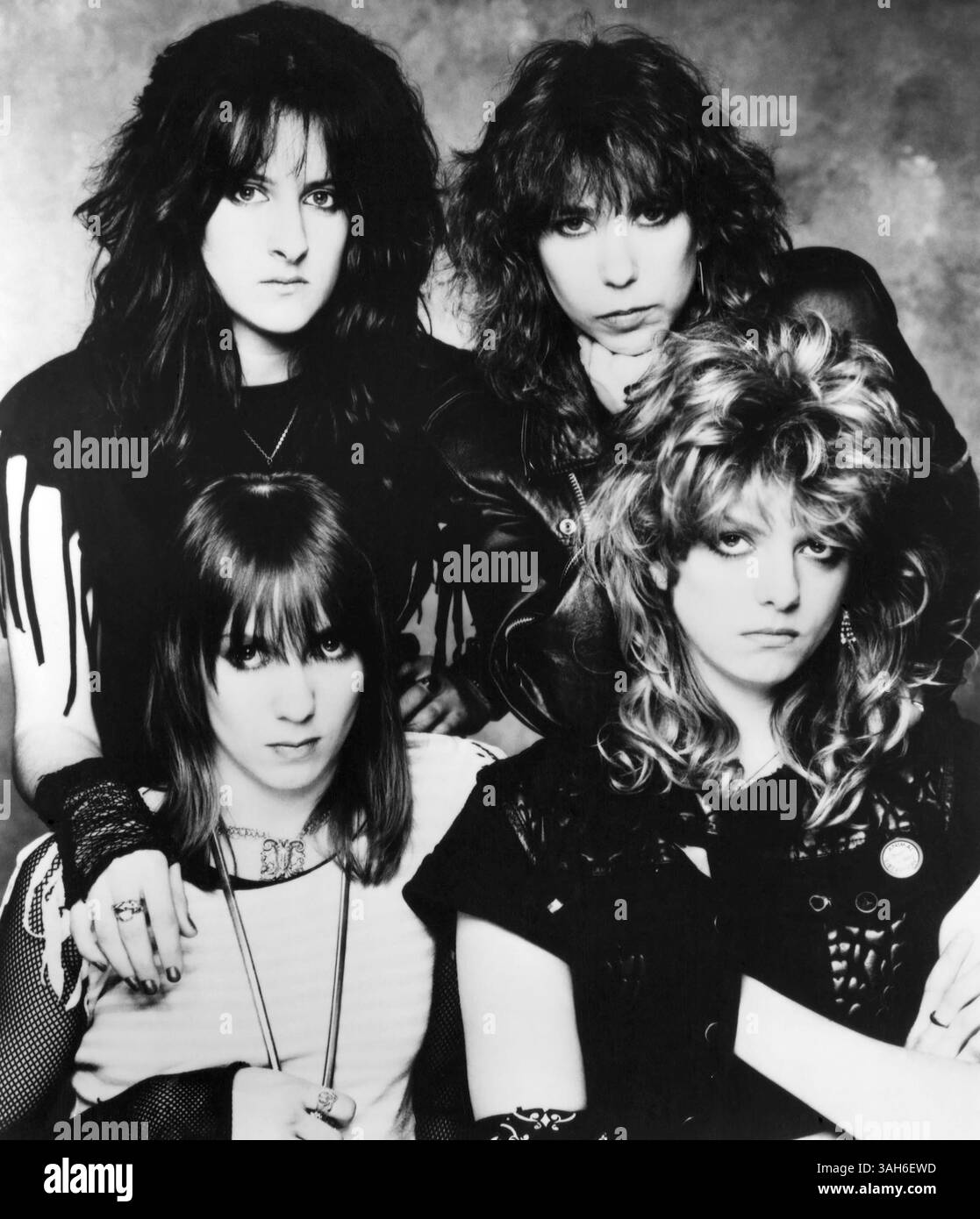 March 21, 2006 - Girlschool, (clockwise from top left), Kim McAuliffe ...