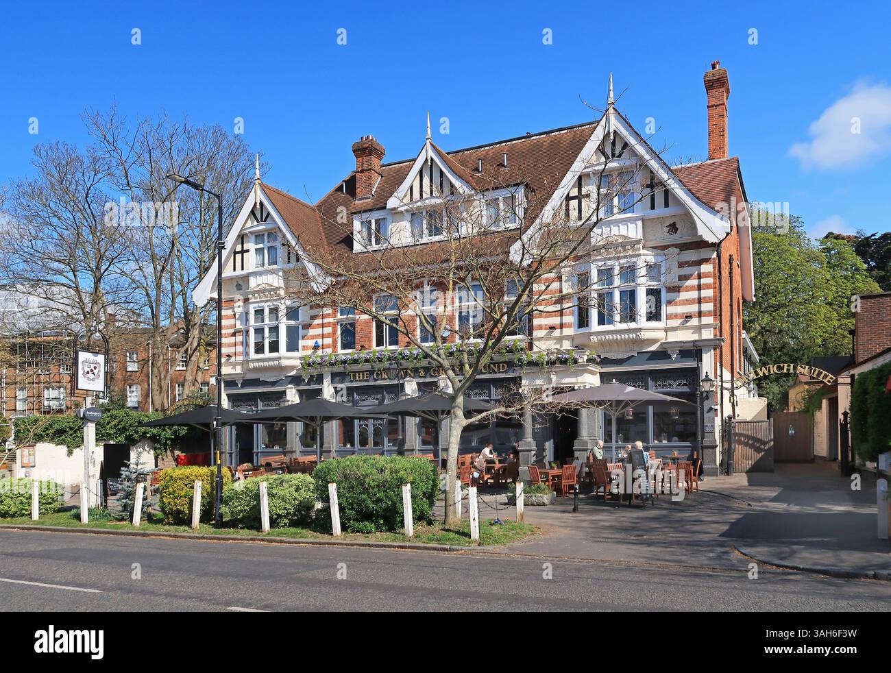 The Crown and Greyhound, a large public house on Dulwich Village, in ...