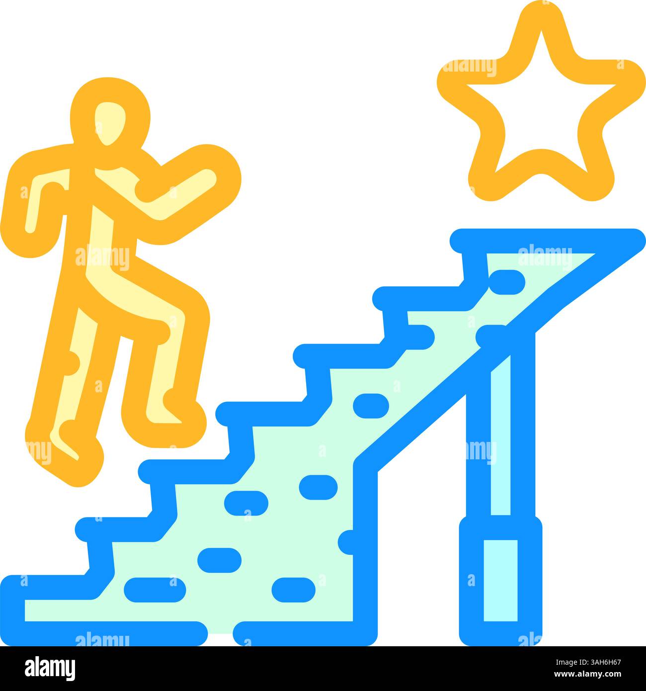 career aspirations interview job color icon vector illustration Stock ...